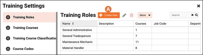 Create and Assign Training Roles